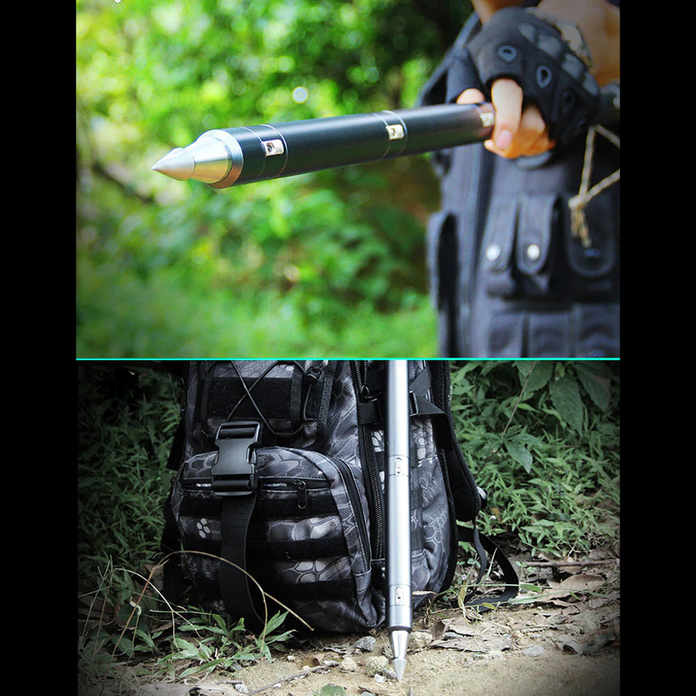 Hiking Stick Outdoor Multifunctional Climbing Camping Walking Cane Mul
